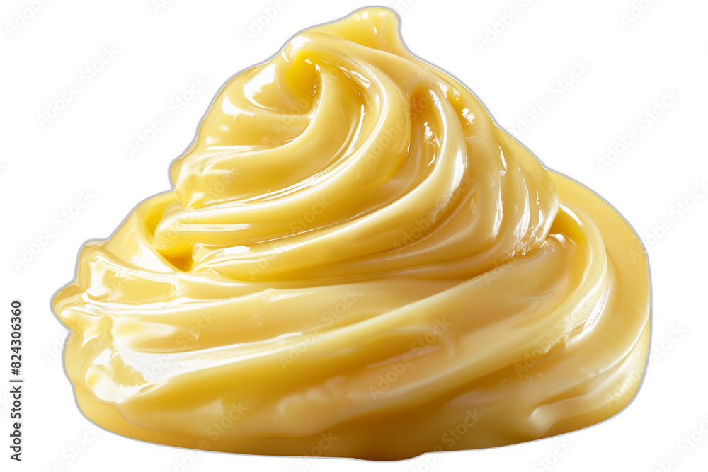 Set of Butter curl or butter roll isolated on white background, 3d ...