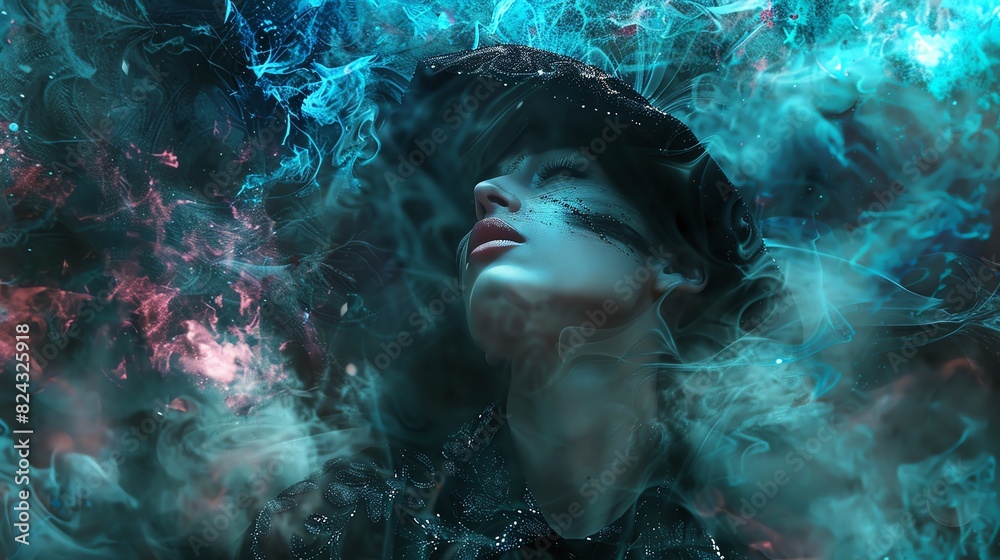 Design a surreal fashion image using xray film to reveal magical ...
