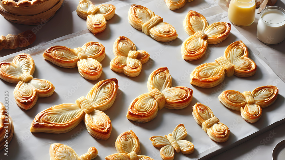 Capture the essence of small puff pastry cheese snack in palmier ...
