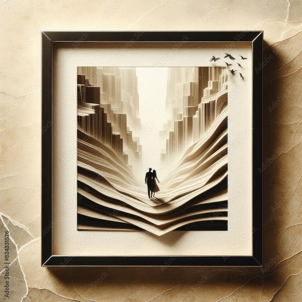 Abstract art photo picture image frame border paper textured multi ...