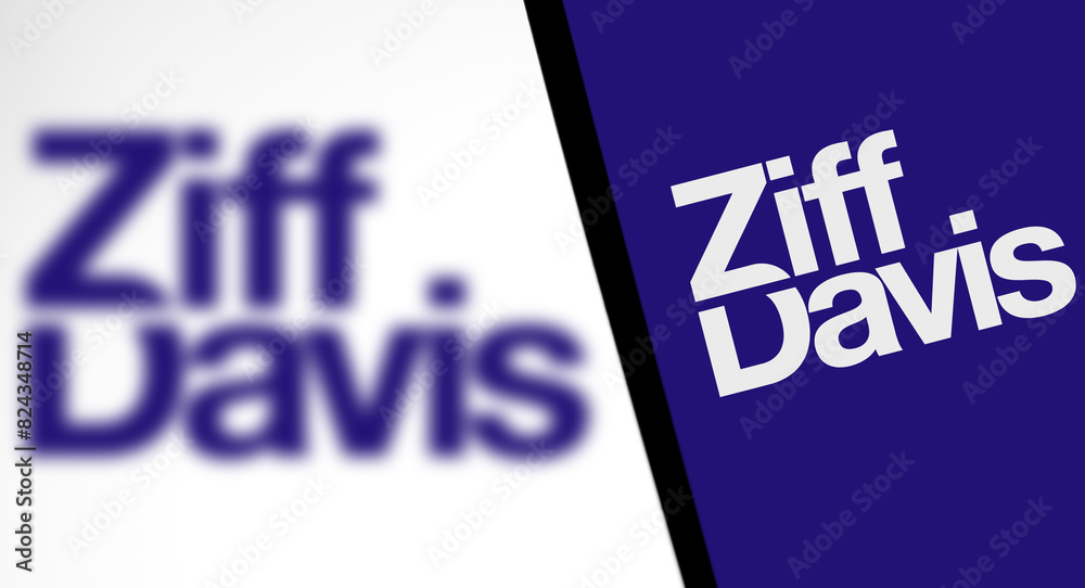 Dhaka, Bangladesh- 26 May 2024: Ziff Davis logo is displayed on ...