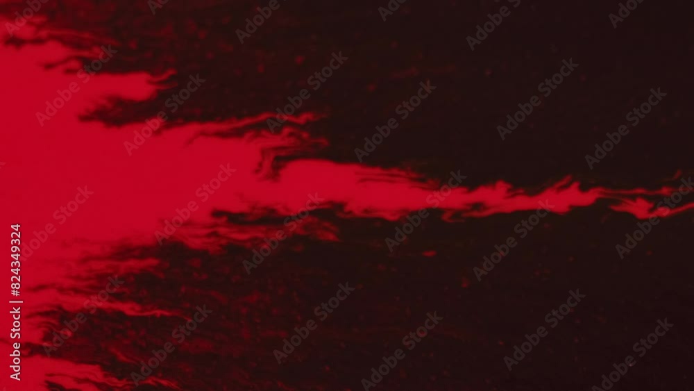 Paint drip. Ink splash flow. Flame wave. Red color glowing splatter ...