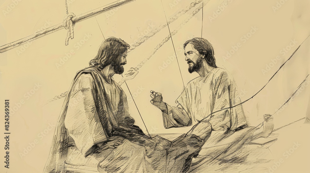 Jesus' Healing of the Paralytic, Biblical Illustration of Faith and ...