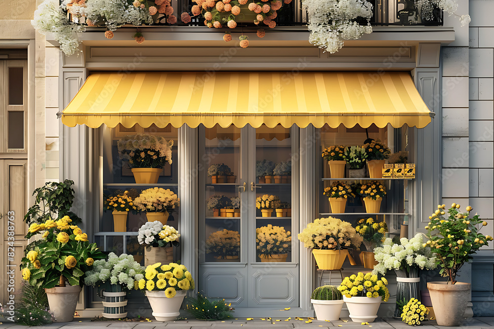 Spring Flower Shop Digital Backdrop, Family Portrait Kids Composite ...