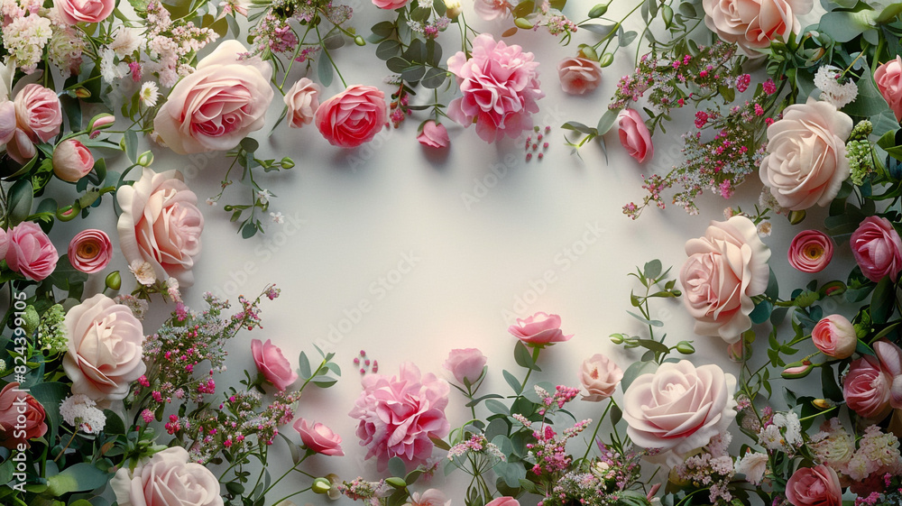 Flowers background image colorful flower background. Flower banner ...
