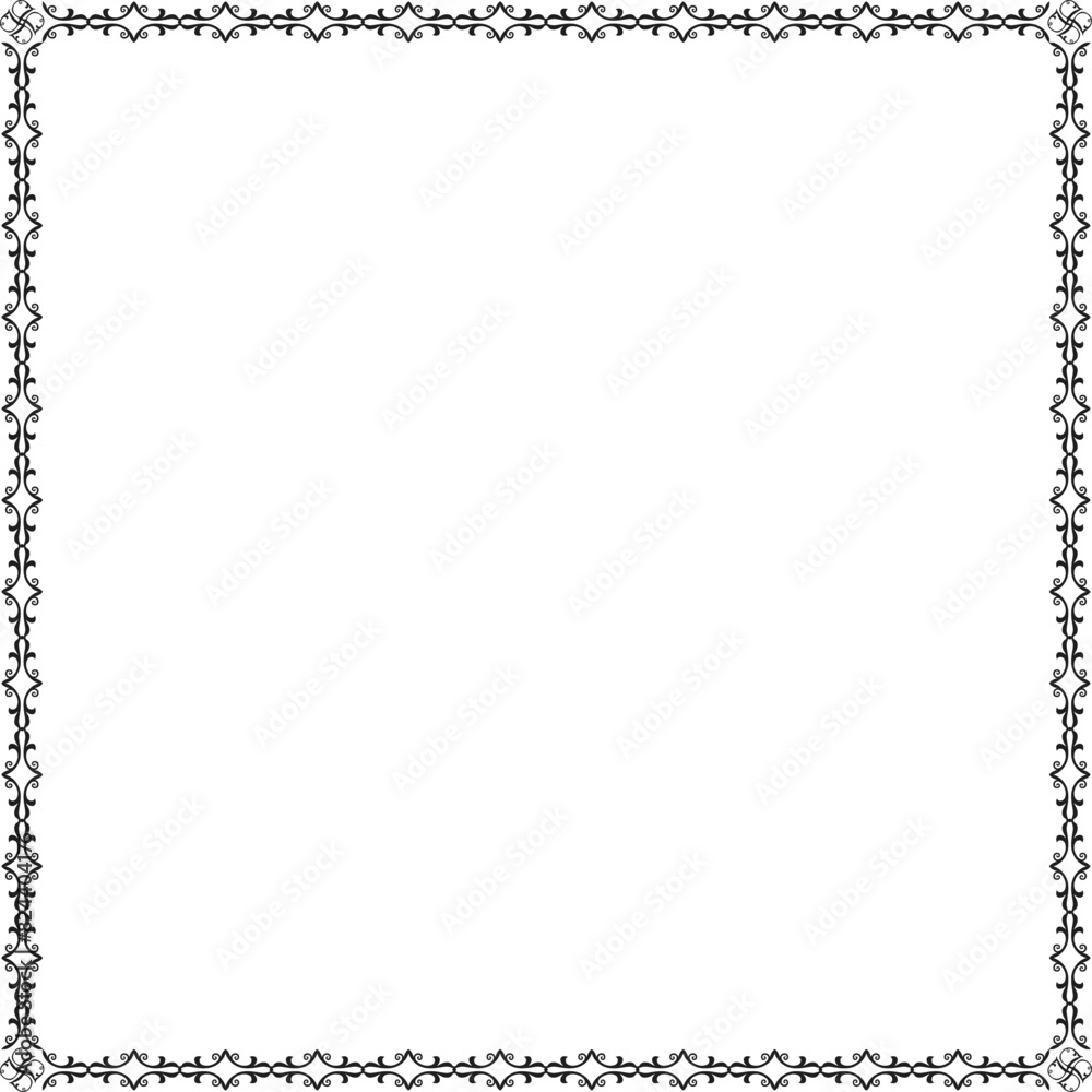 Vetor de Simple Elegant Border design victor, Certificate frame and ...