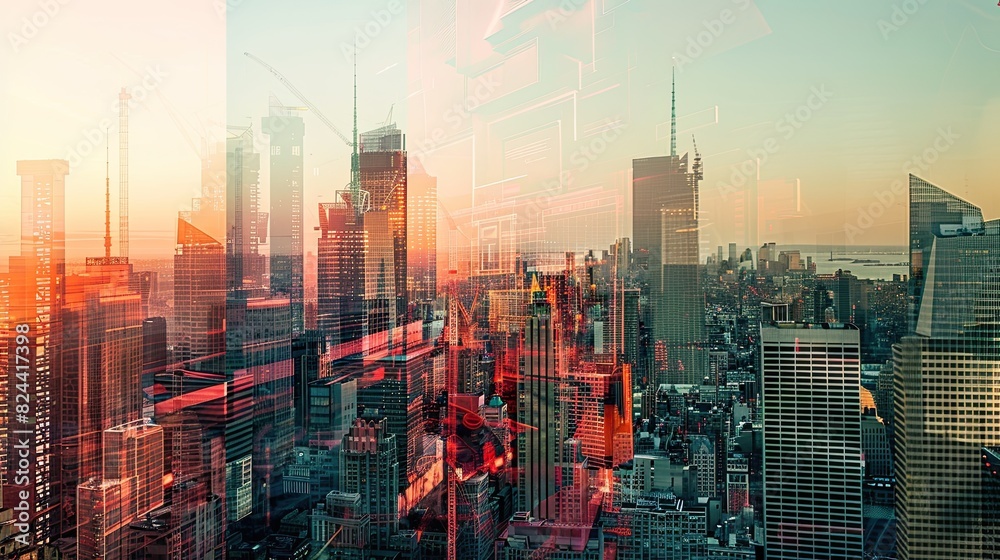 The civil engineer used double exposure photography to capture the ...