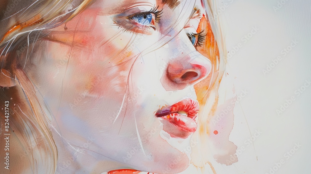 Whether portraying a young ingenue or a seasoned model, watercolor ...