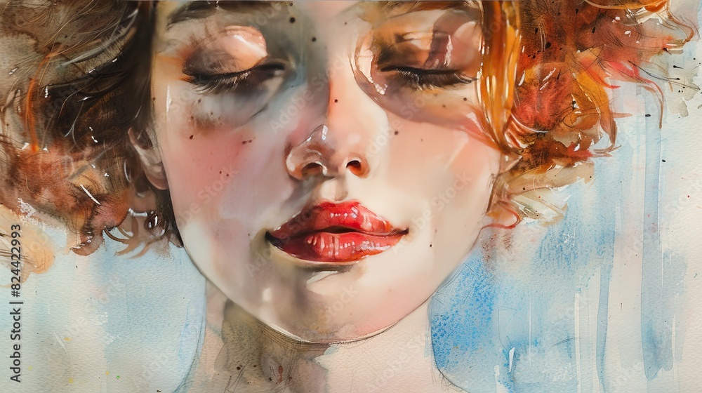 Whether portraying a young ingenue or a seasoned model, watercolor ...