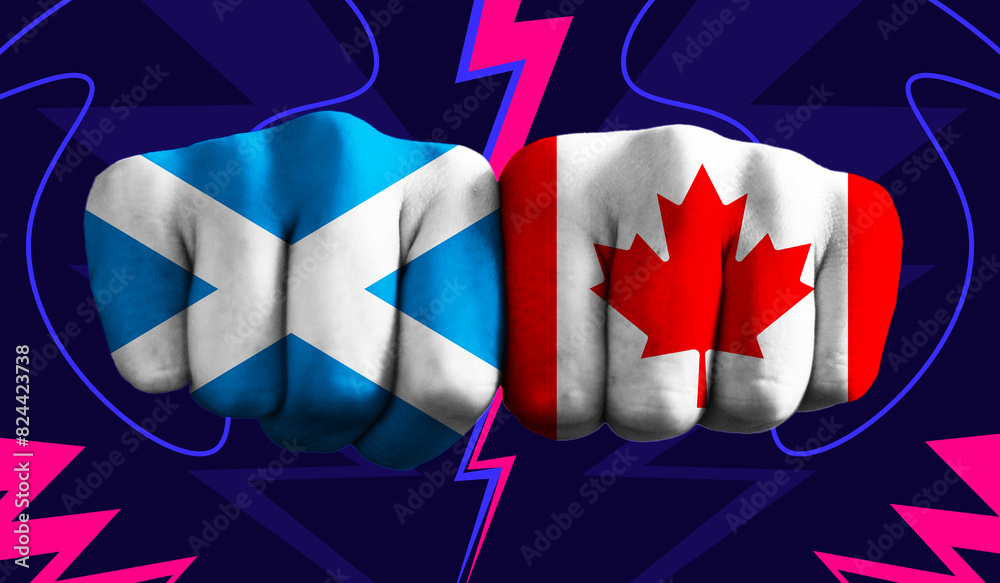 Scotland VS Canada T20 Cricket World Cup 2024 concept match template ...