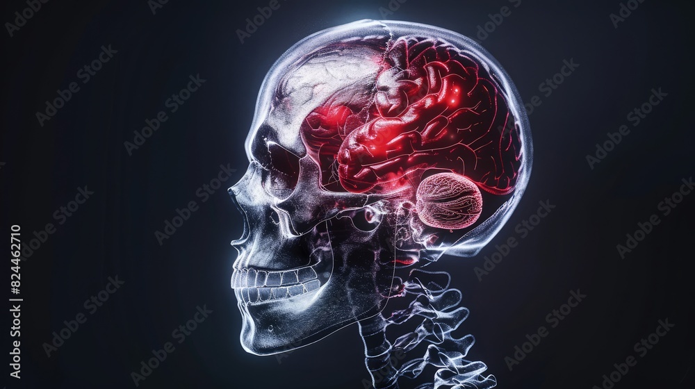 A precise and realistic depiction of the human brain's limbic system ...