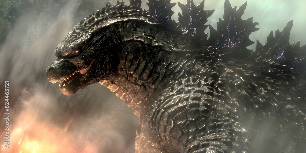 Godzilla: A prehistoric monster empowered by nuclear radiation in ...