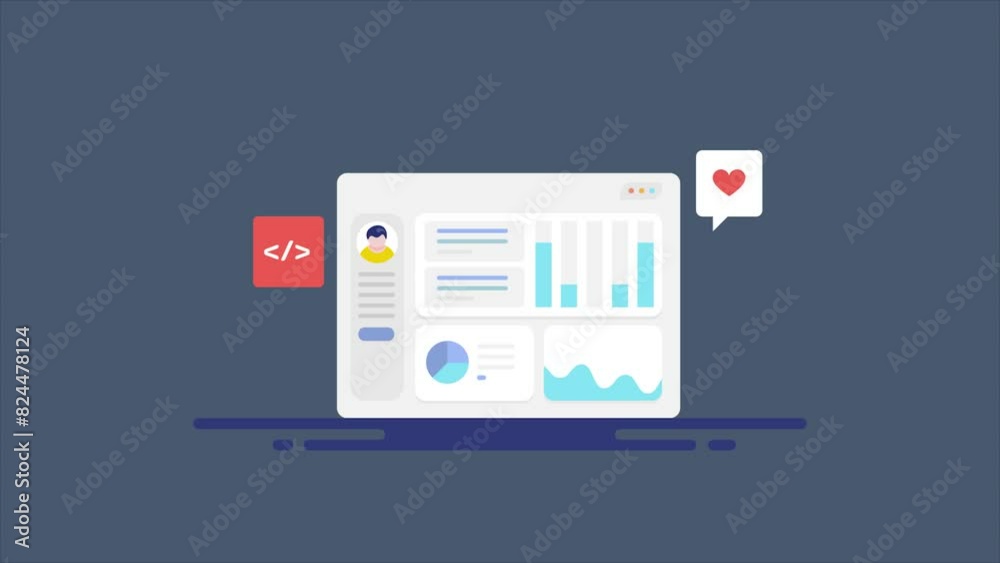 KPI analytics dashboard report business and financial data ...