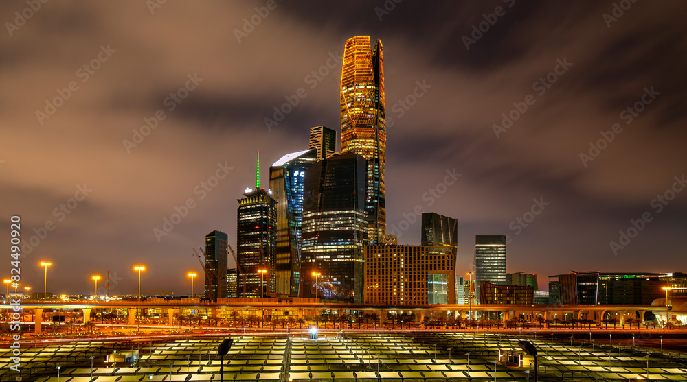 Poster King Abdullah Financial District Riyadh. know as KAFD – Wall Art ...