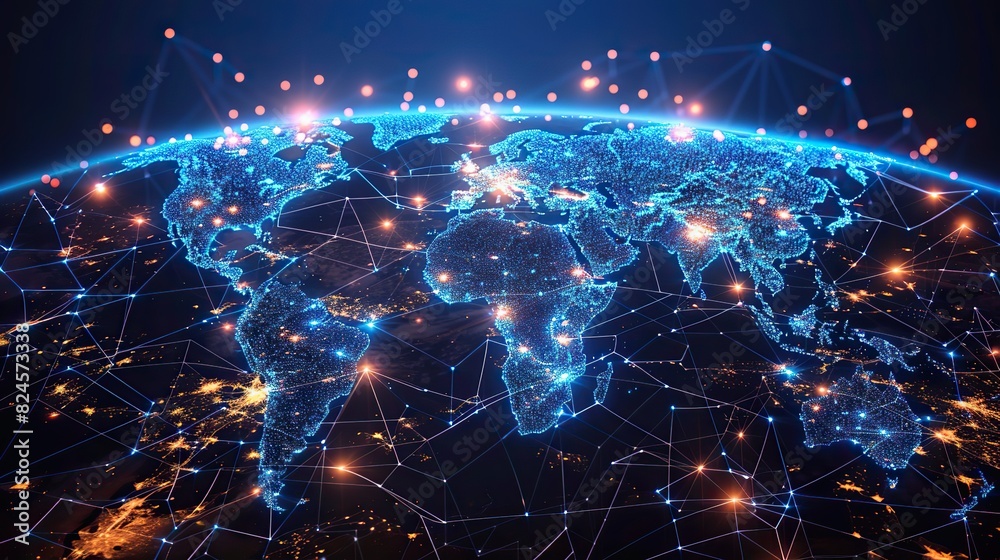 connectivity to a global network e commerce digital connection ...
