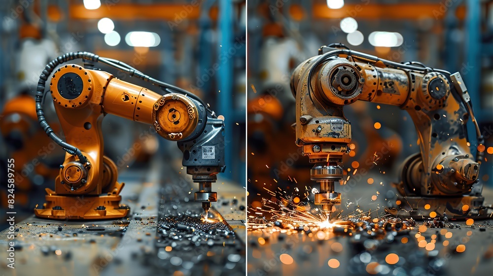 control welding robotic arm system for digital industry using software ...