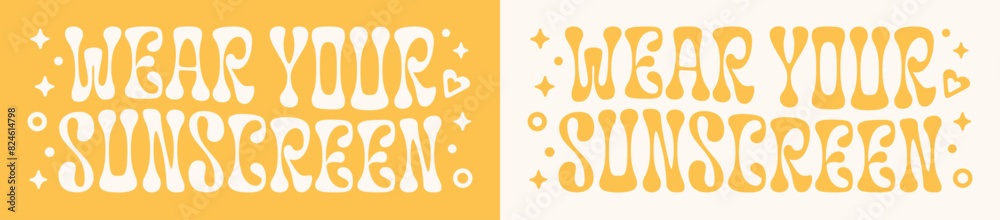 Wear your sunscreen everyday reminder sun spf protection lettering boho ...