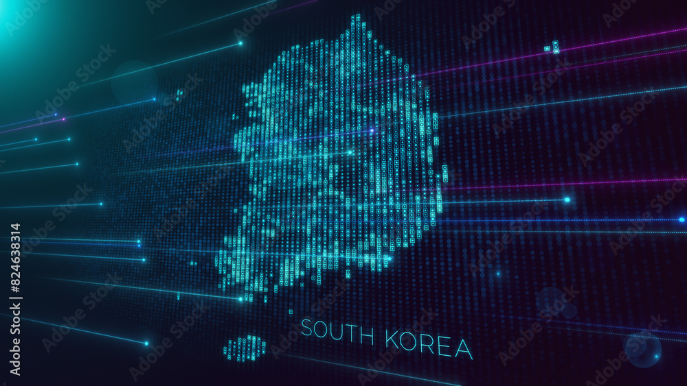 Abstract Futuristic Blue Violet Shiny Perspective Square Hud Particles ...