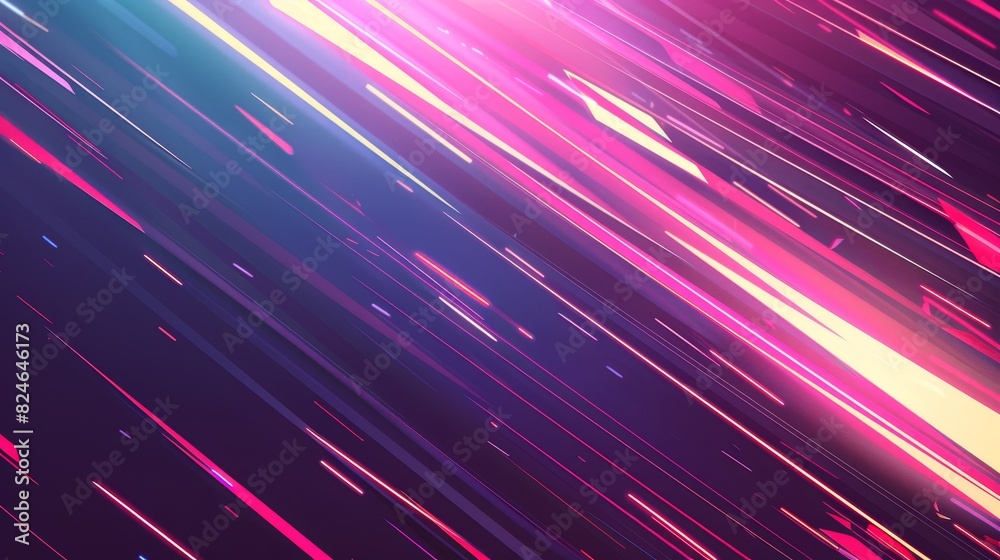 Speed action lines animation in manga style. High-speed flying ...