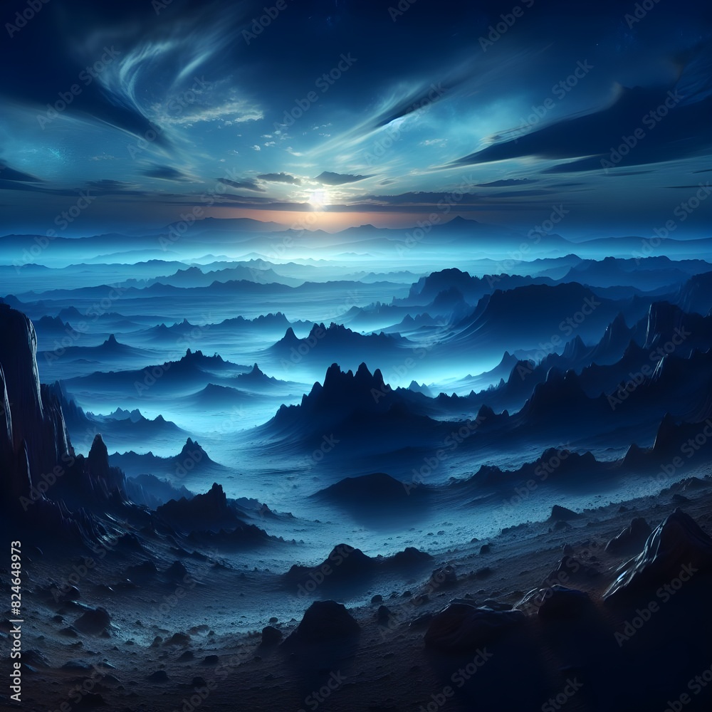 The Martian sky displays a blue glow as the sun sets. This is because ...