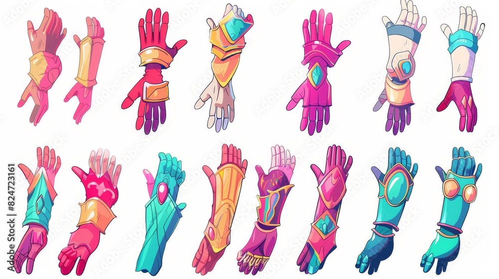A cartoon character's hands and feet dressed in gloves and shoes ...