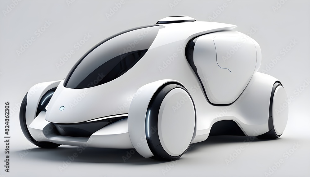 "Produce a series of futuristic vehicle designs powered by advanced AI ...