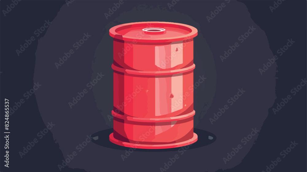 Gas container. Red metal fuel barrel icon Cartoon vector Stock Vector ...