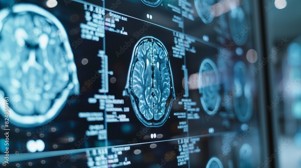 AI-driven diagnostic tools that examine blurry backgrounds, copy space ...