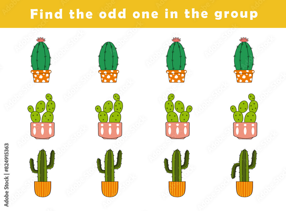 Find the odd one out for toddlers. Spot the difference for kids ...