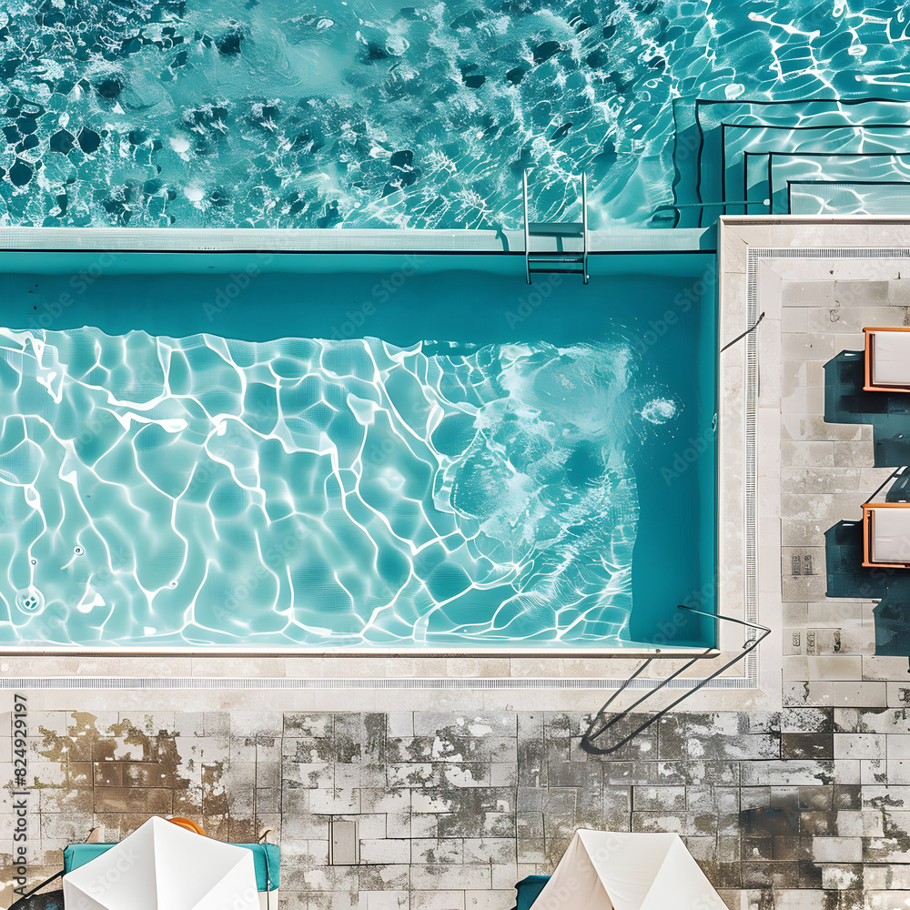 Aesthetic Pool View Summer Wallpaper, gorgeous top view of the pool ...