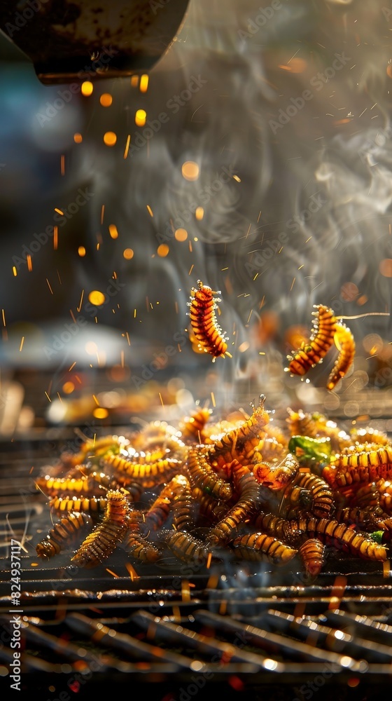 Beondegi, silkworm larvae boiled or steamed, popular Korean street ...