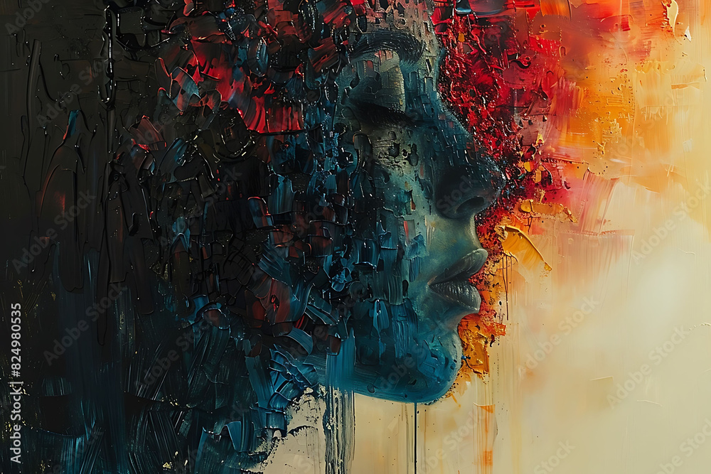 cyborg artist creating masterpieces with the collaboration of AI ...