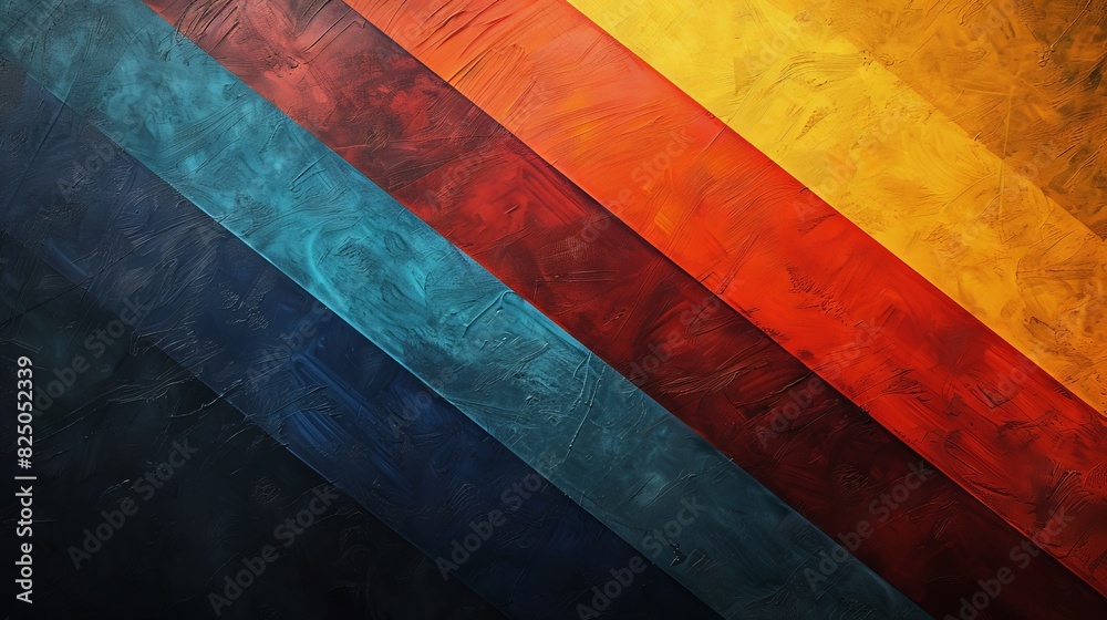 An abstract depiction of a pride flag with bold, vibrant colors, set ...