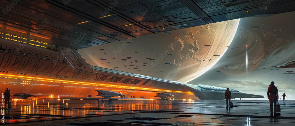 Unreal Engine 3D Imagining Future Life on Spacecraft or Other Planets ...