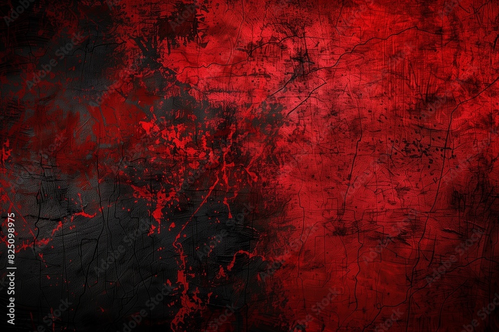 abstract red background with black grunge background texture in modern ...