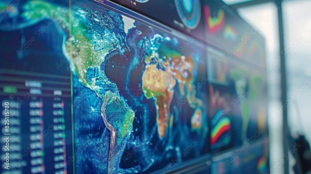 A compelling image of a computer screen highlighting climate change ...