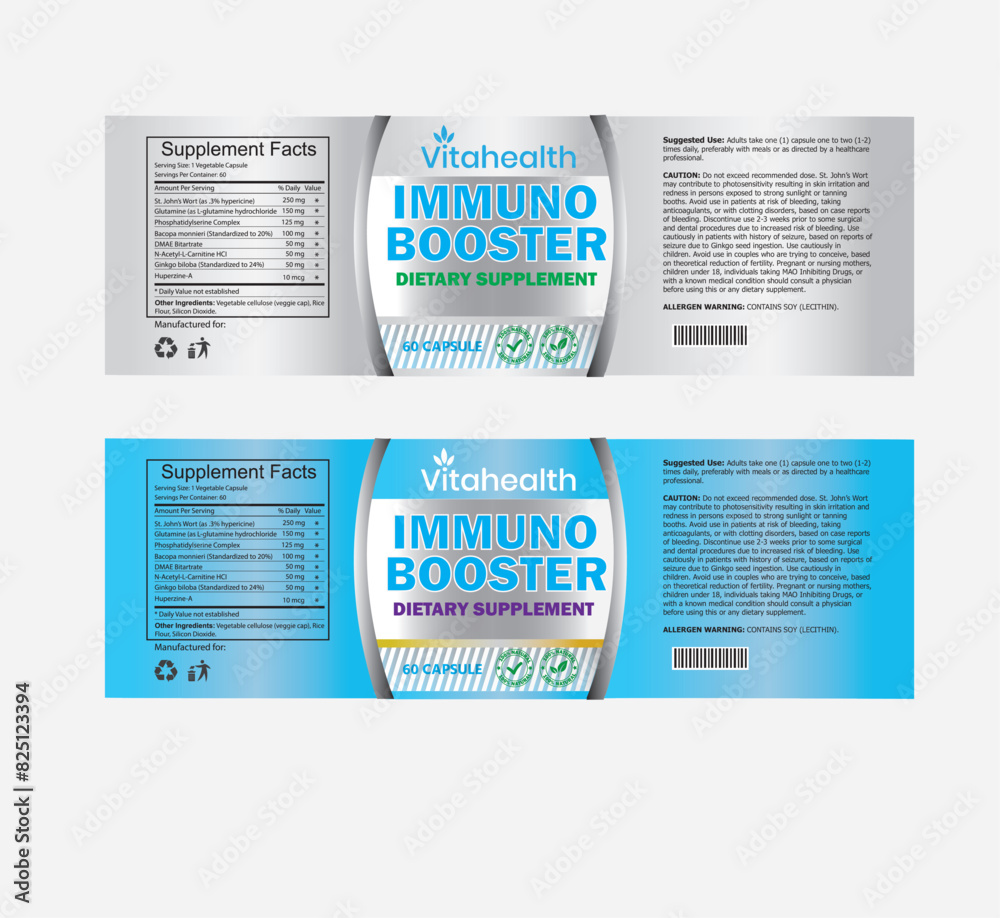 Supplement label template ,Supplement label design,packaging design ...