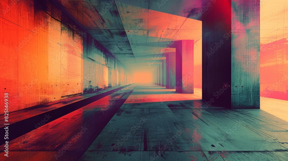 An abstract depth background with dimensional lines, designed to evoke ...