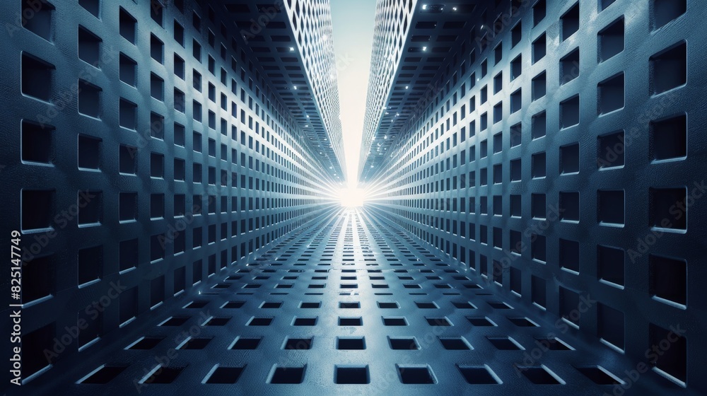 An abstract dimension background with perspective pattern, showcasing ...