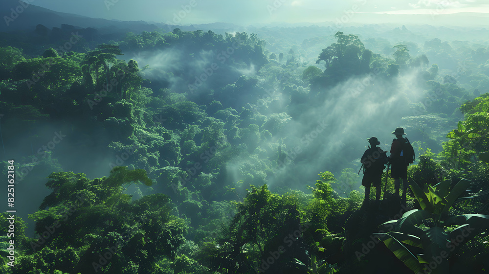 Scientists Studying Deforestation Impact: High Res Image of Wildlife ...