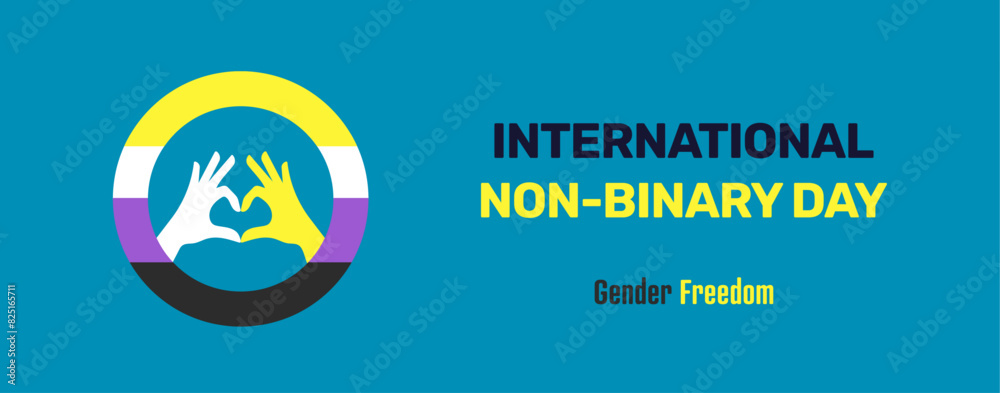 International Non-Binary People's Day 14th July, Non-Binary pride flag ...