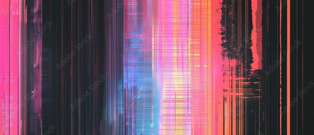Animated static noise and glitch stripe patterns, ideal for adding ...