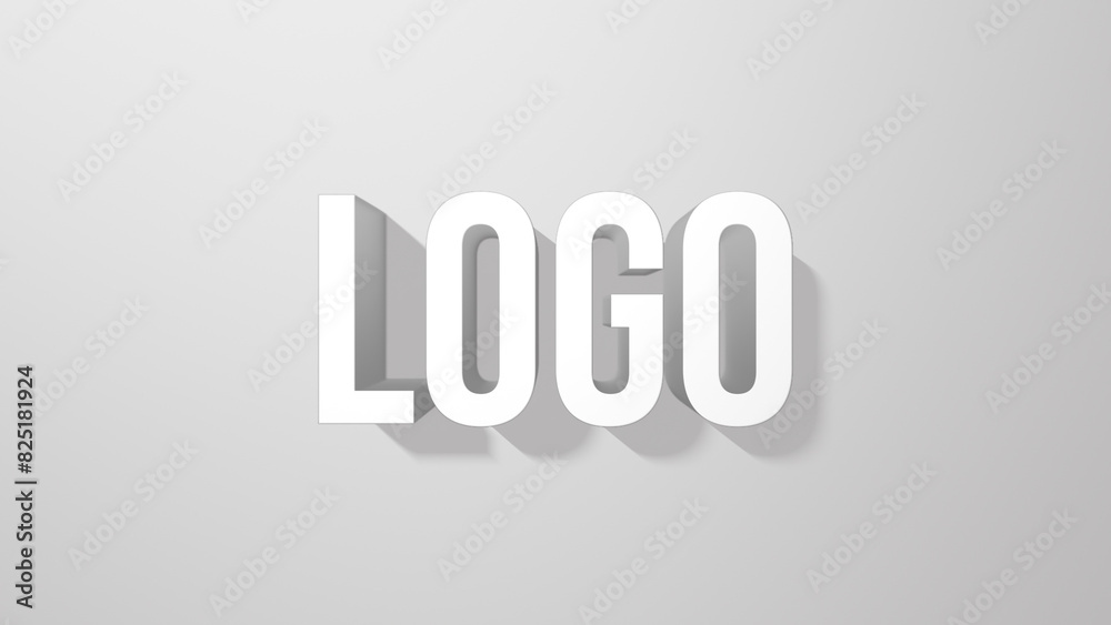 Clean Long Shadow Logo Reveal Stock Template | Adobe Stock