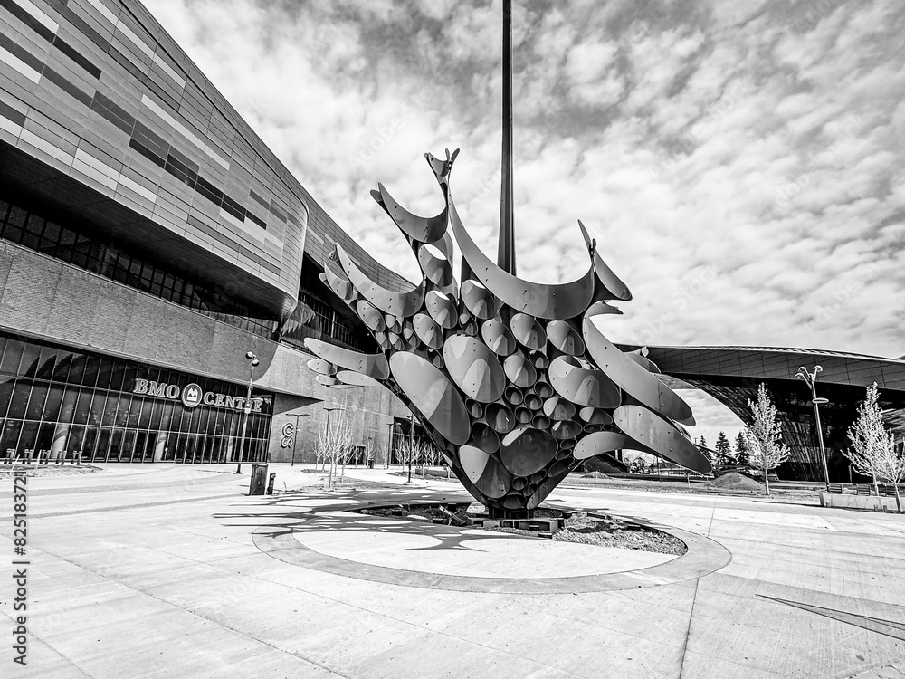 Calgary, Alberta - May 14, 2024: "The Spirt of Water" 2024, public art ...