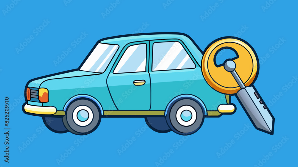 The engine of the car was shut off and the key was removed from the ...