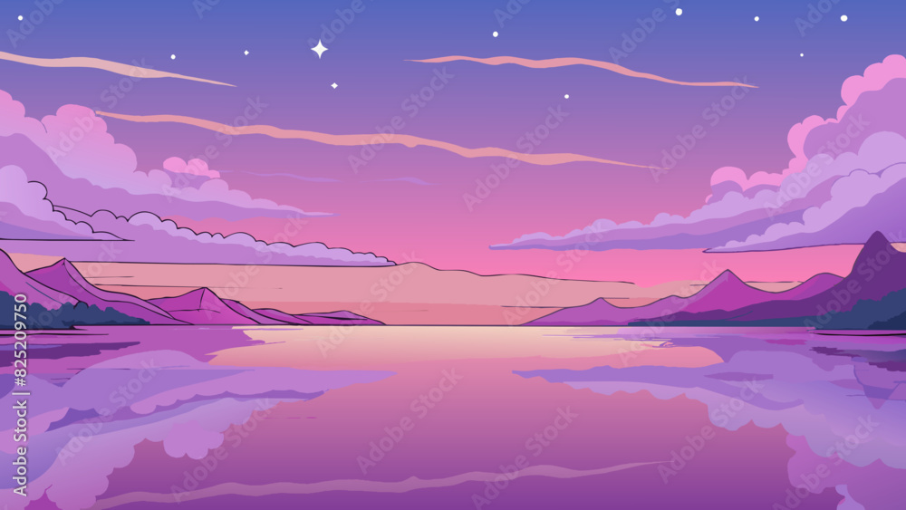 The early dawn sky was a deep shade of purple slowly morphing into a ...