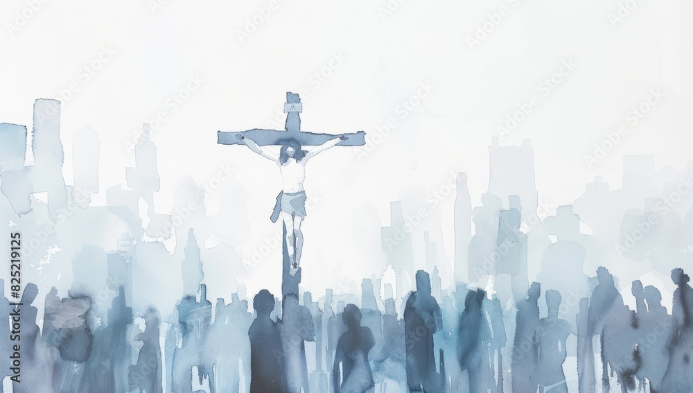 Jesus dies on the Cross.The Crucifixion and Death of Jesus.Digital ...