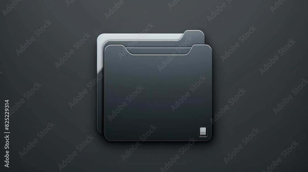 Grey Movie Folder Icon for Operating System Folder Icons Stock ...