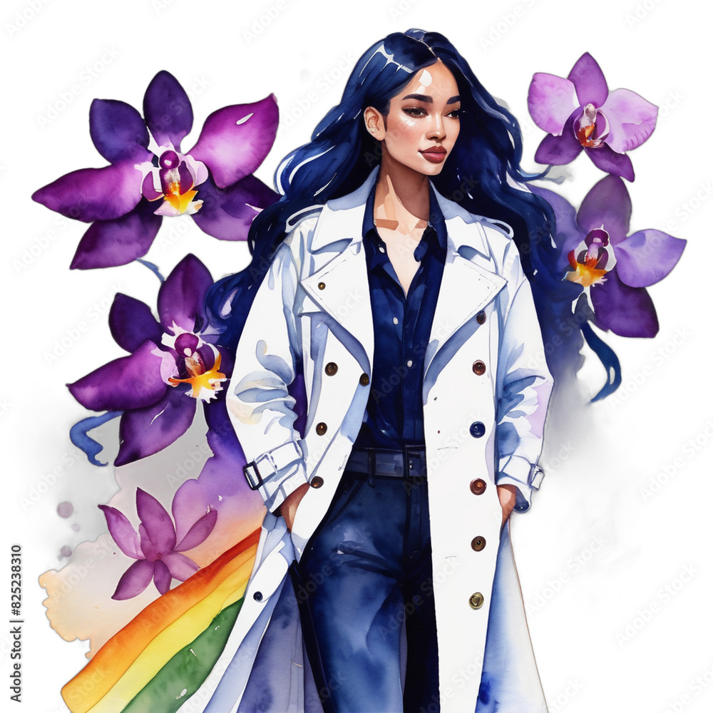 Watercolor Painting Illustration Transparent .PNG of Malaysian LGBTQ+ ...