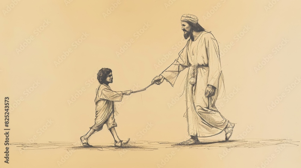 A Modern-Day Depiction of the Prodigal Son Returning to Jesus, Biblical ...